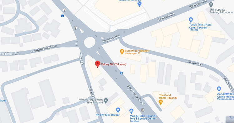 Takanini Store Location Details – Cakery New Zealand